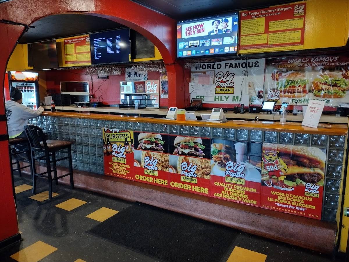 Menu at Big Poppa Burgers Chicken & Waffles restaurant, Harvey