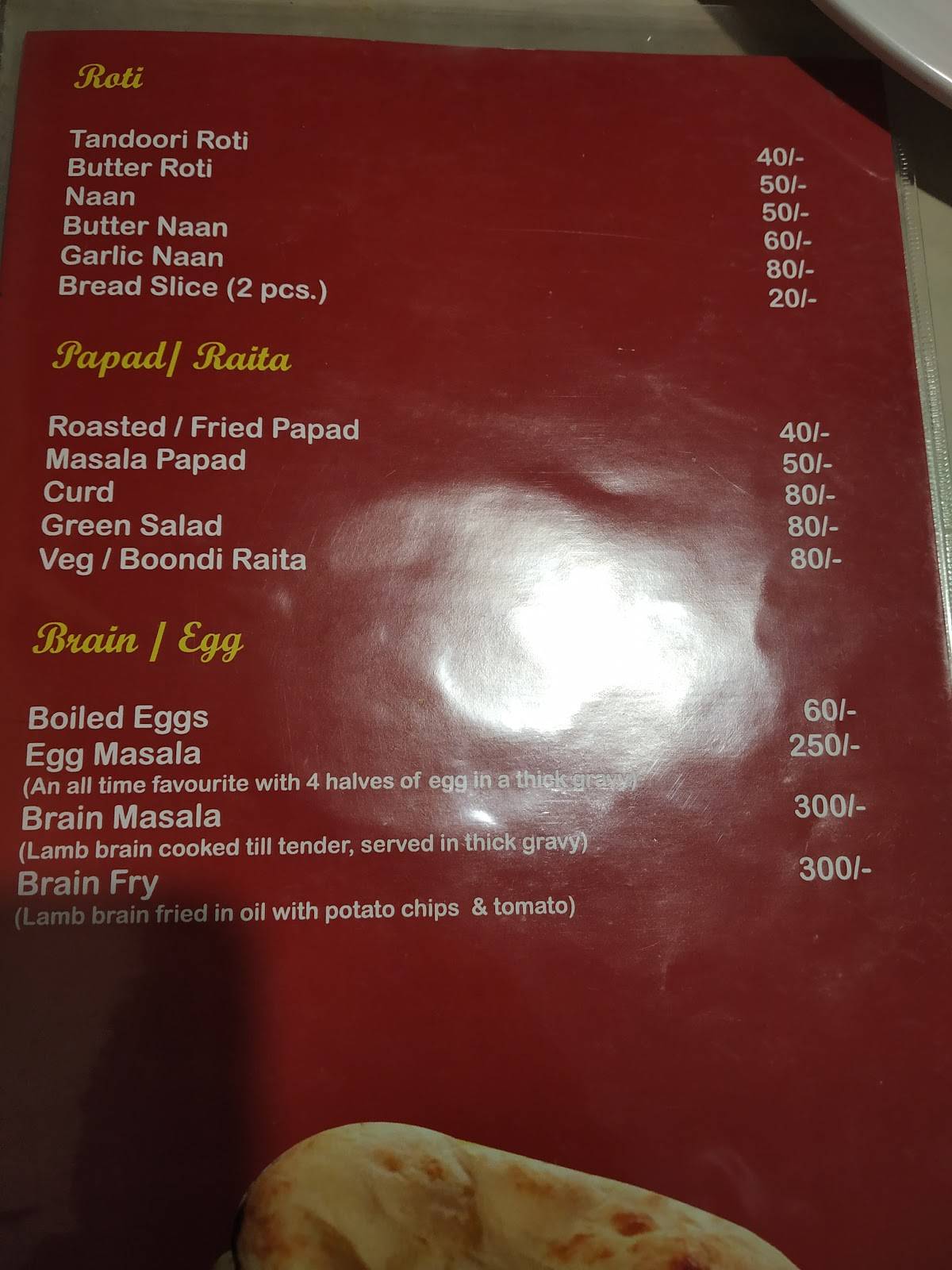 Menu at Blue Nile Restaurant, Pune, 102