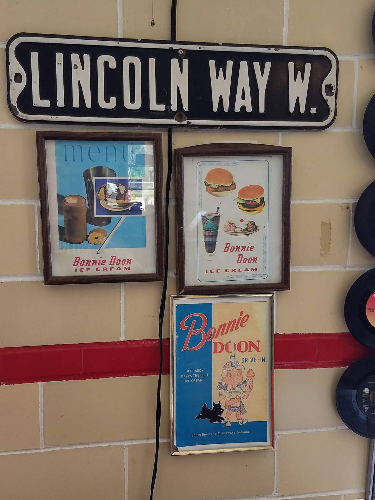 Menu at Bonnie Doon Drive-In restaurant, Mishawaka