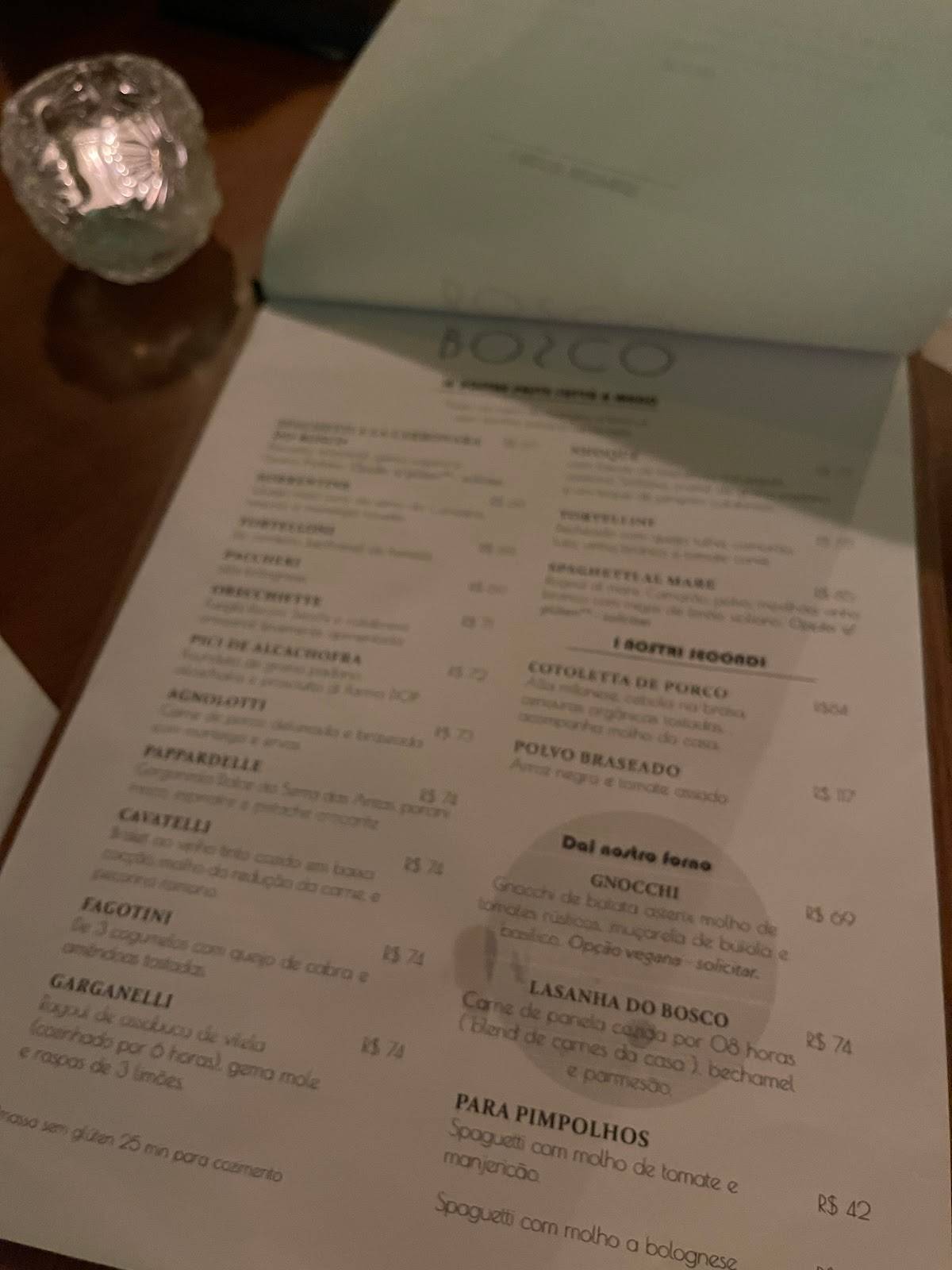 Menu em Bosco Restaurante, São Paulo