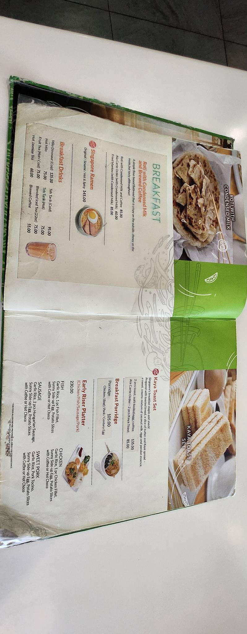 Menu at Bugis Singapore Street Food restaurant, Quezon City, 78 Nicanor ...
