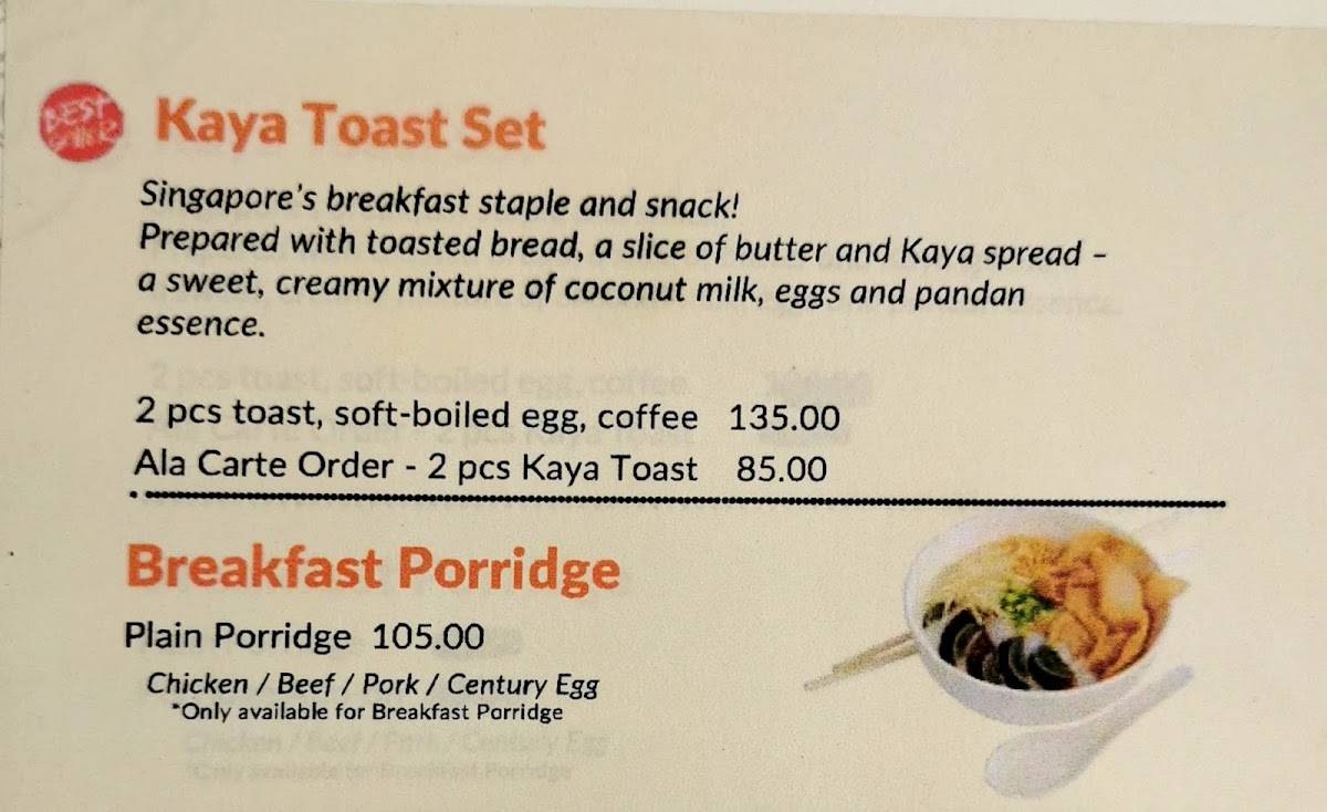 Menu at Bugis Singapore Street Food restaurant, Quezon City, 78 Nicanor ...