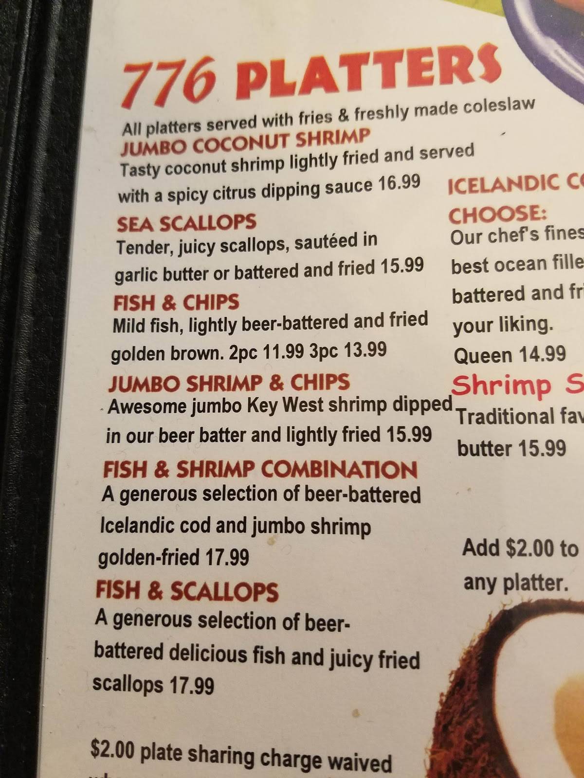 Menu at Cafe 776, Englewood