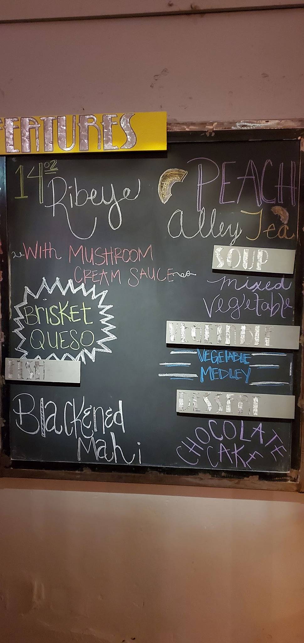Menu at Cafe Alley, Ardmore, 126 A St NE