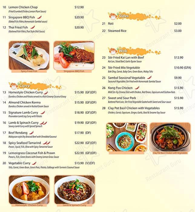 Menu at Fugu 8 Asian Cafe, West Leederville