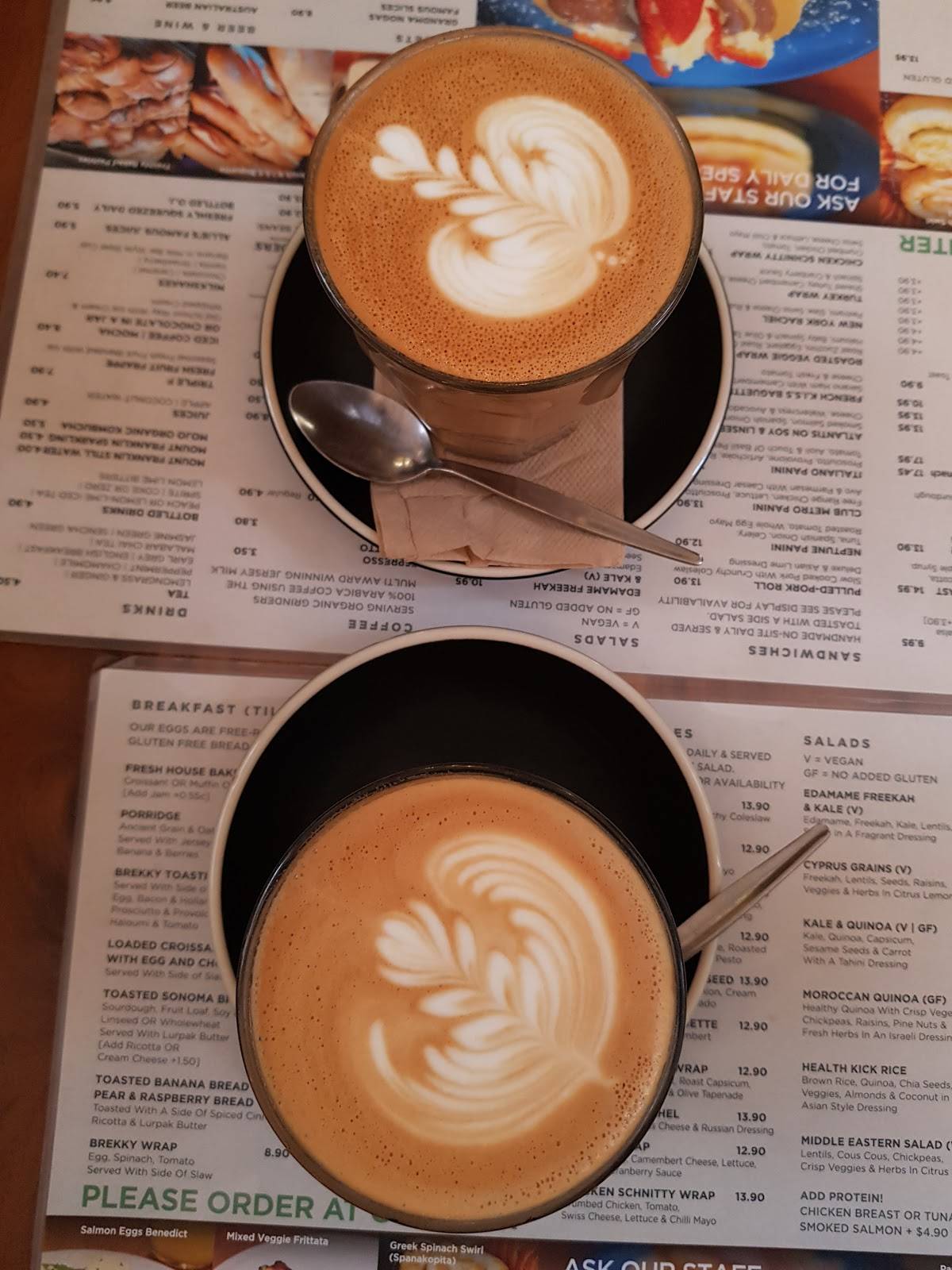 Menu at Metropole Cafe, Sydney