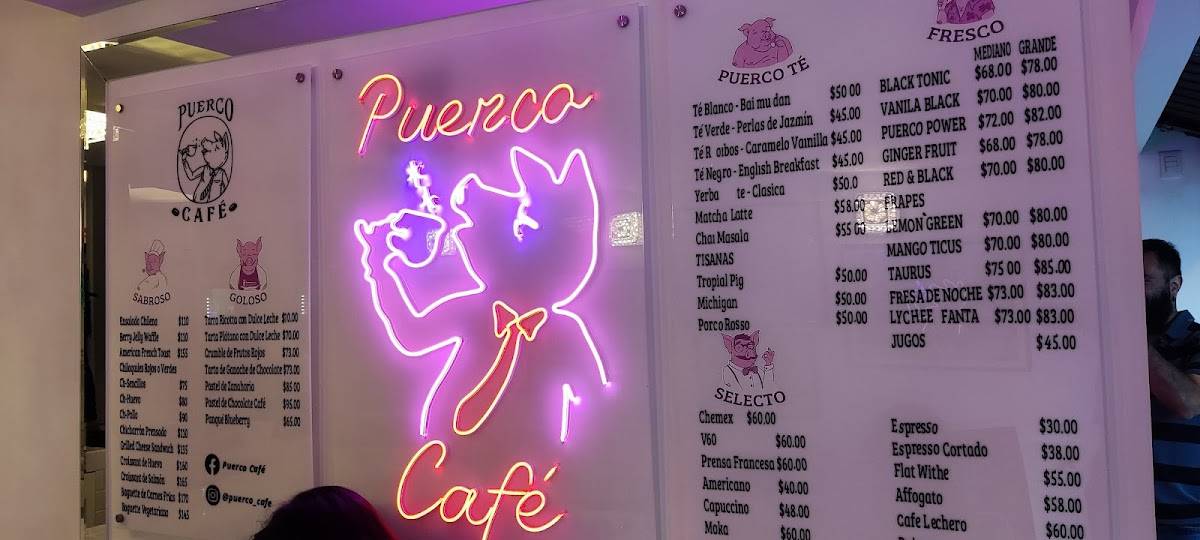 Carta de Puerco Café, Guadalajara
