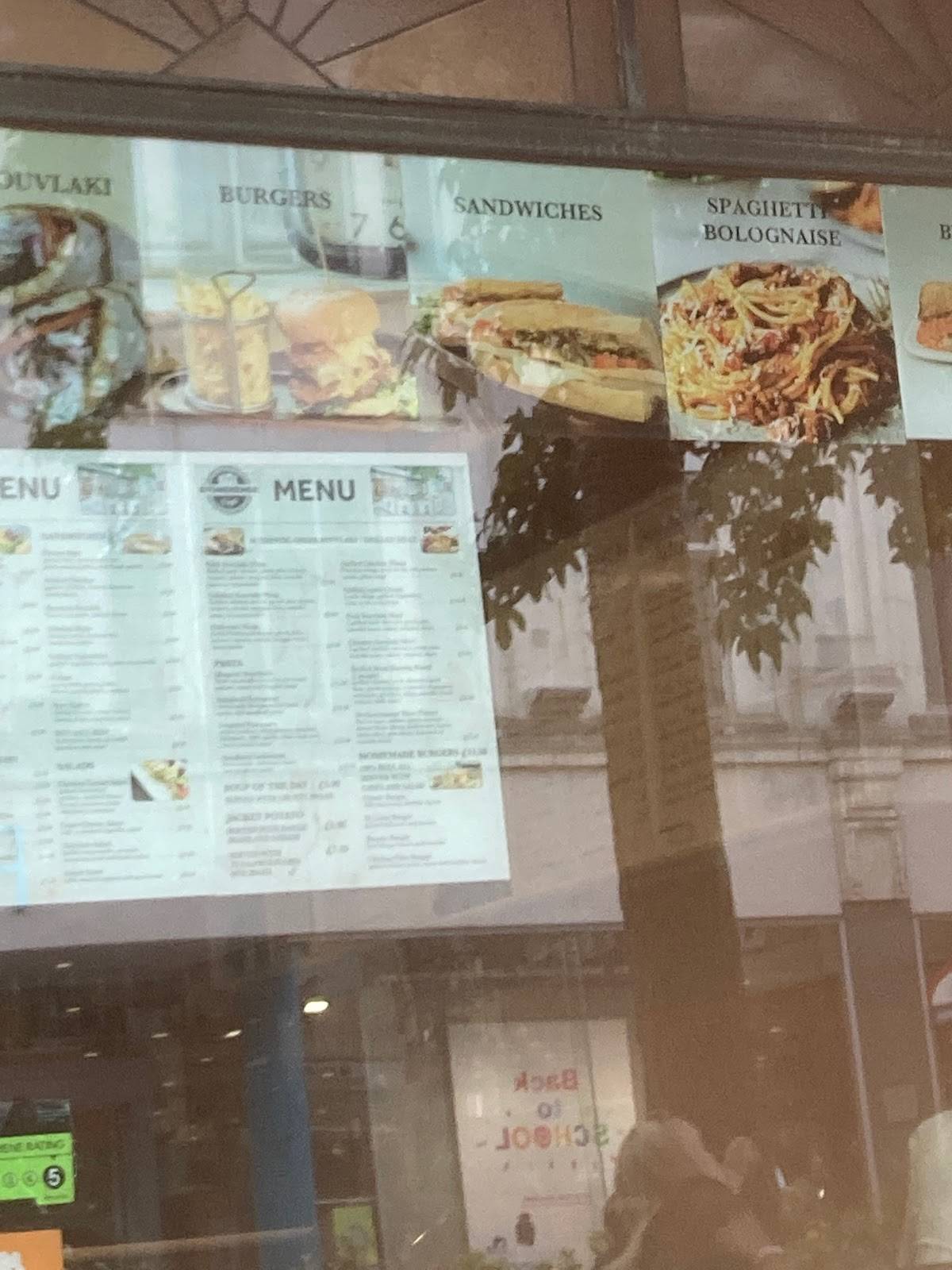 Menu at Stonehenge Cafe, Bromley