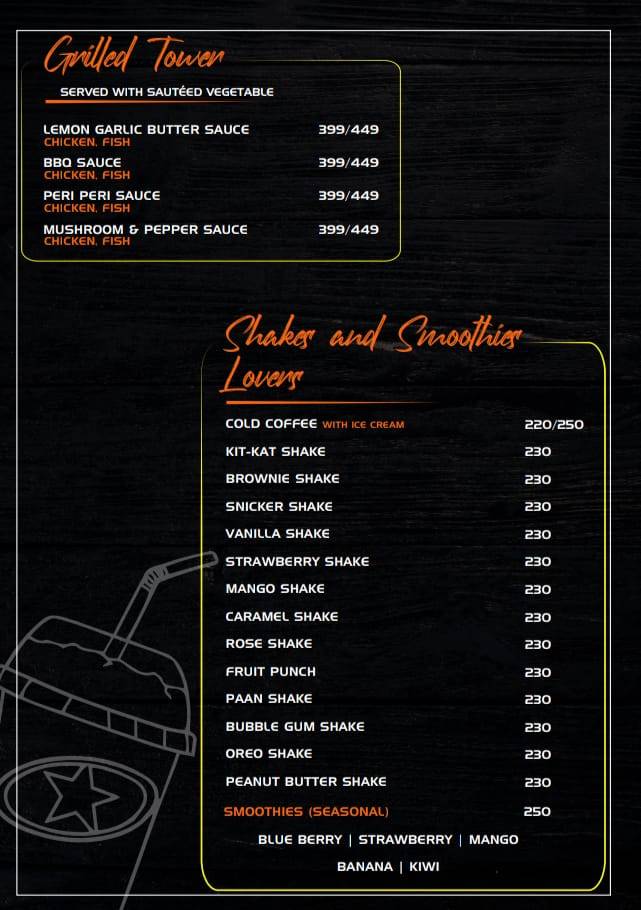 Menu at THE NOTEBOOK CAFE, Faridabad