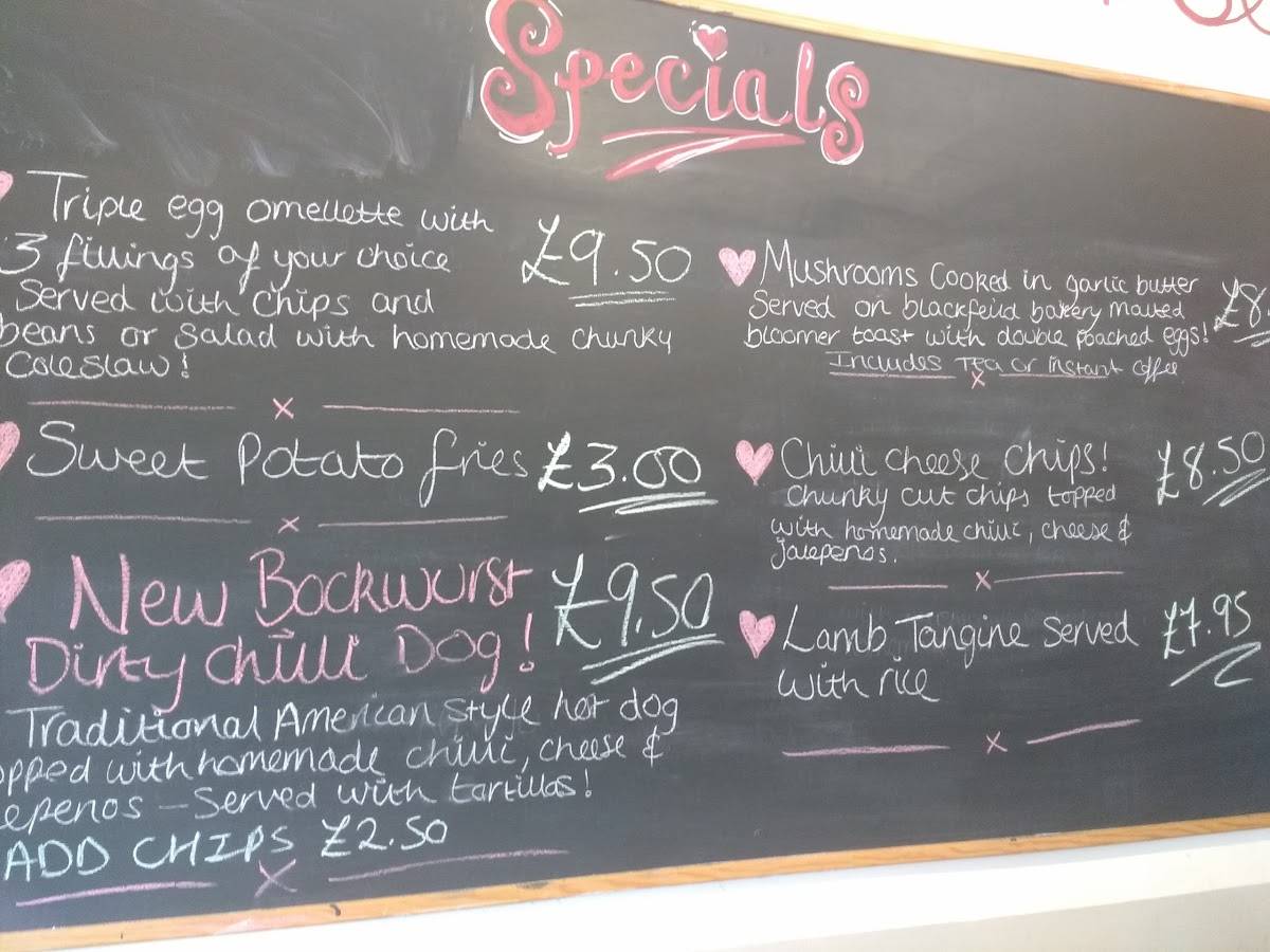 Menu at The Lovely Little Cafe, Dibden Purlieu, 3 Merriemeade Cl