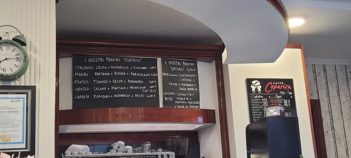 Menu at Caffe’ Retro’ pub & bar, Fiumicino