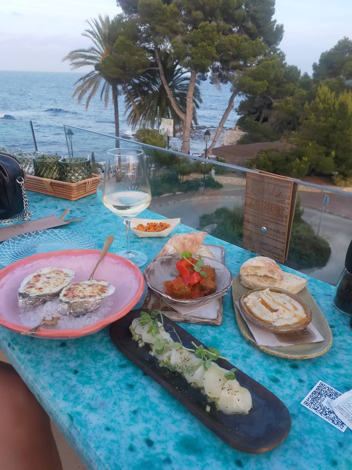 Menu at Cascada restaurant, Moraira