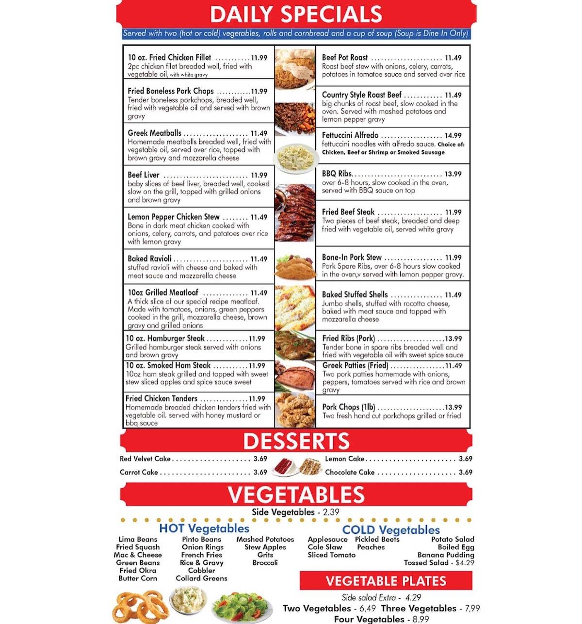 Menu at Sunflower Family Restaurant, Charlotte