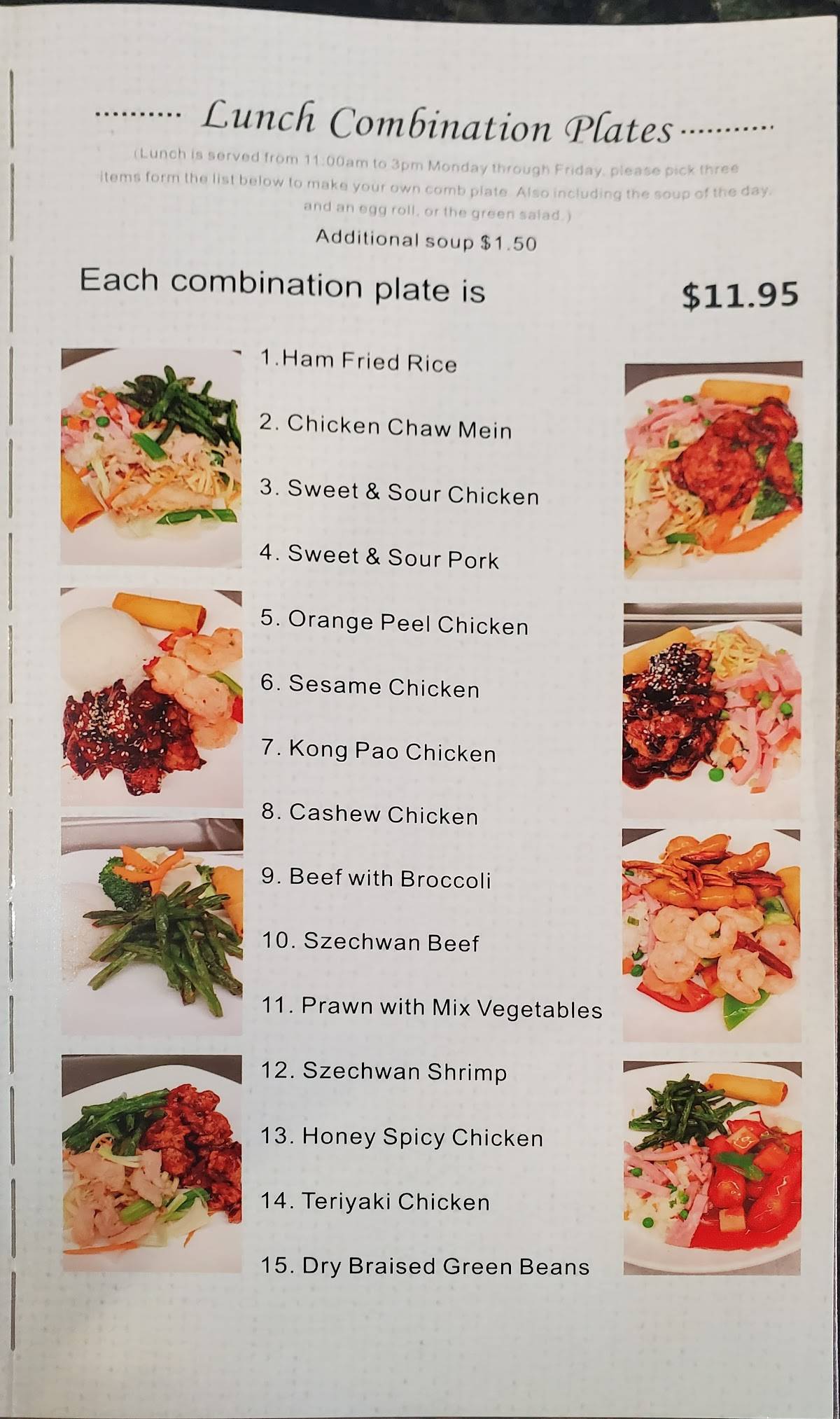Menu at Chef Cheng's Chinese Restaurant, Elko