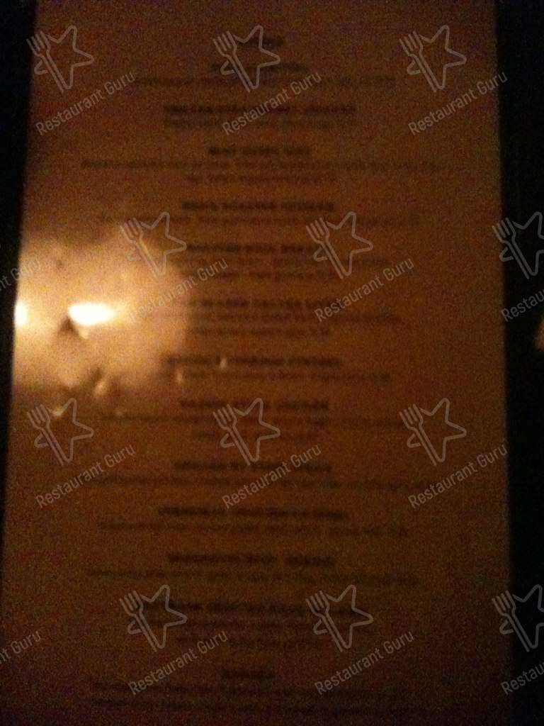Menu at Chez Mike restaurant, East Greenbush