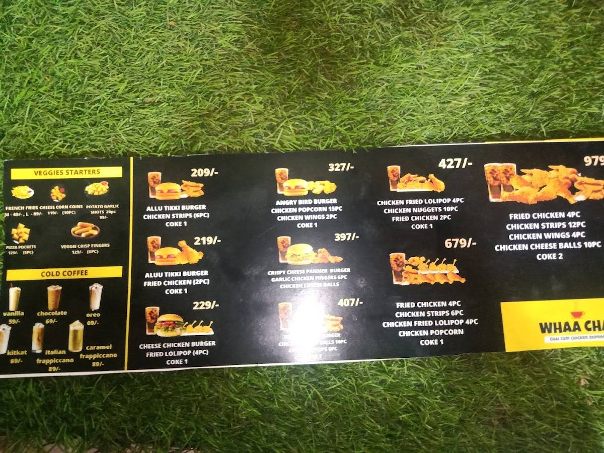 Menu at Chixter, Kharagpur, road