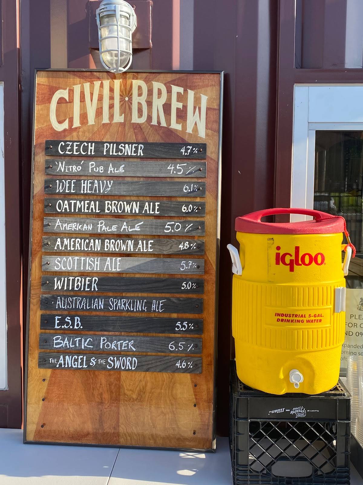 Menu at Civil Life Brewing Co. pub & bar, St. Louis