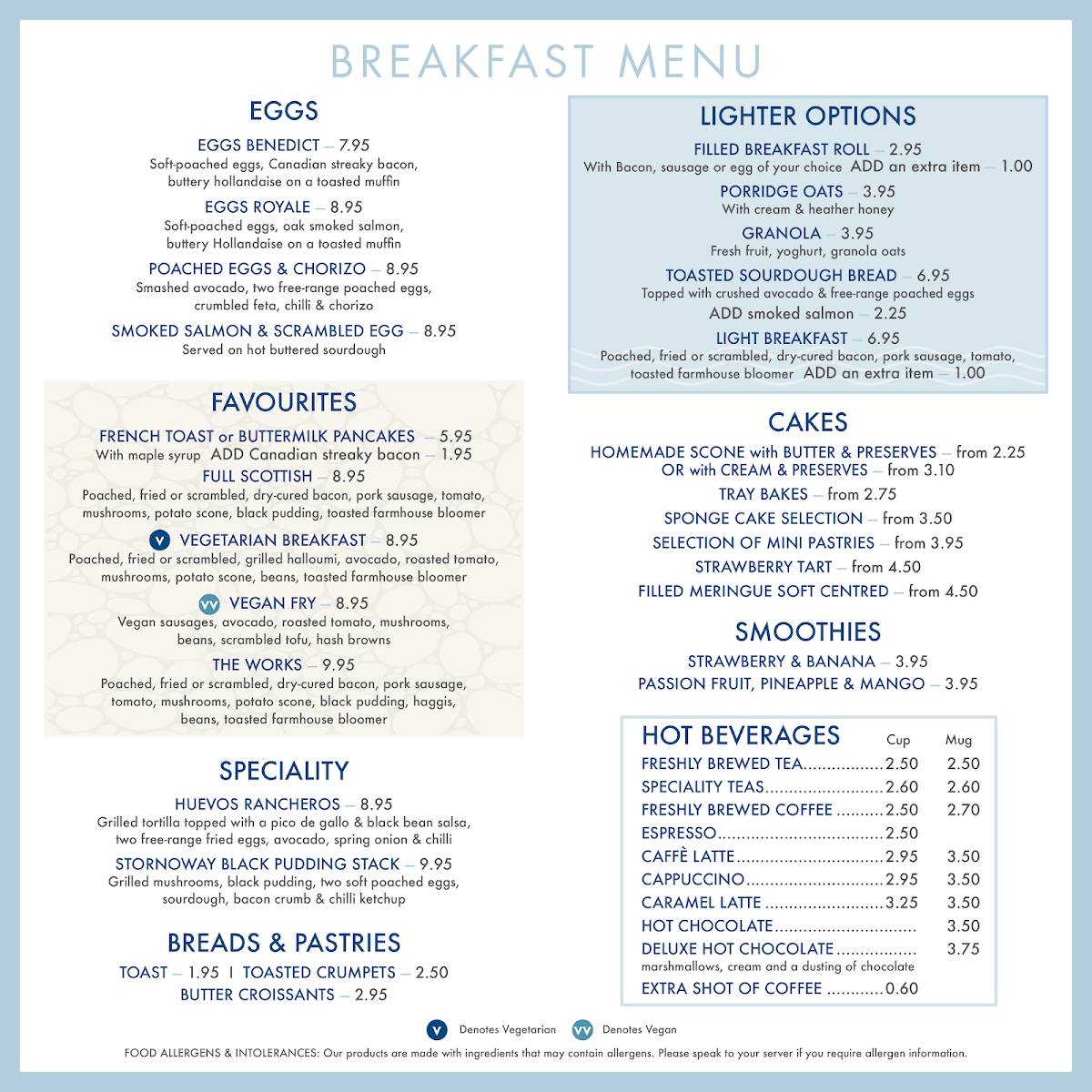 Menu at Coast pub & bar, Langbank