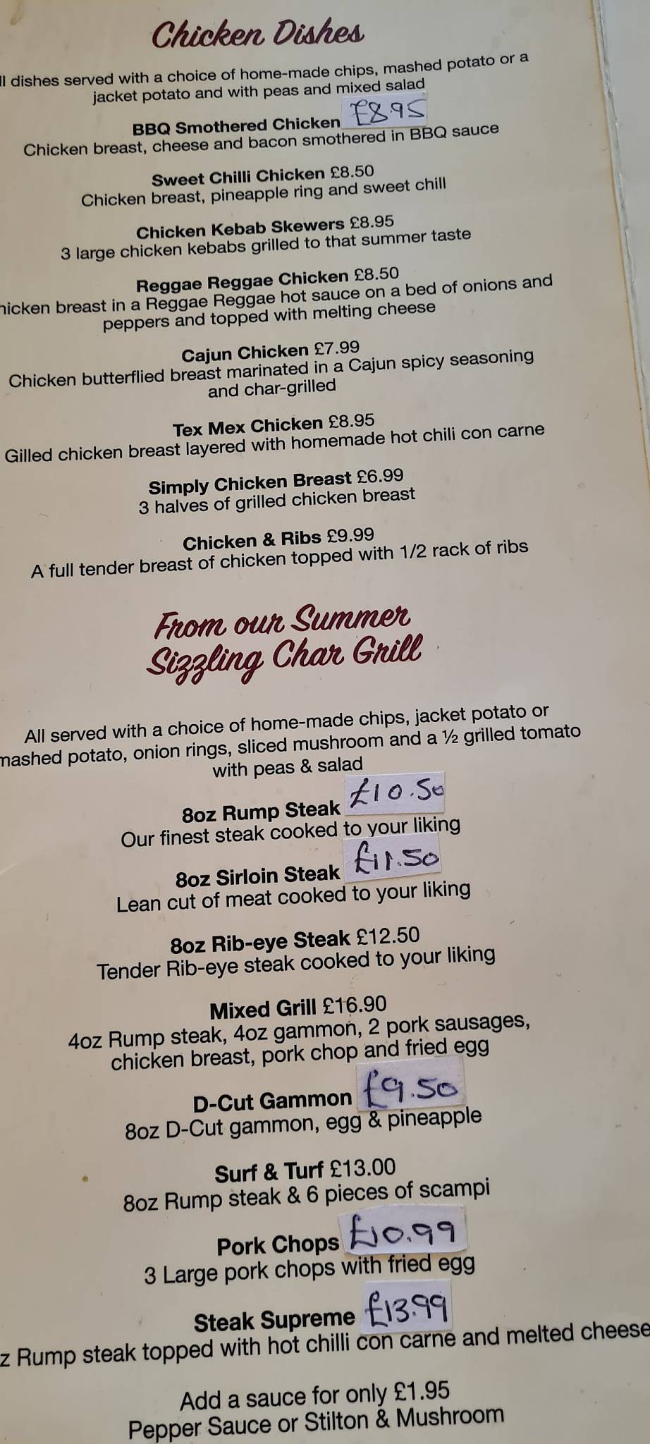Menu at Colliers Arms pub & bar, Swansea