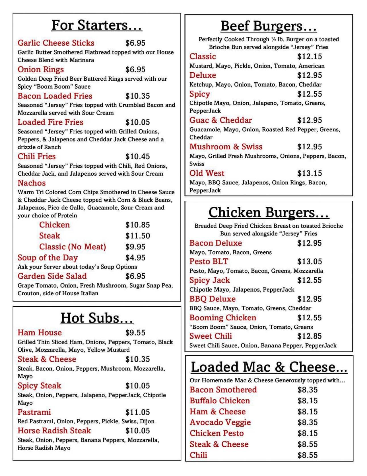 Menu at Crumbs Cafe & Coffee Bar, Calais, 405 Main St
