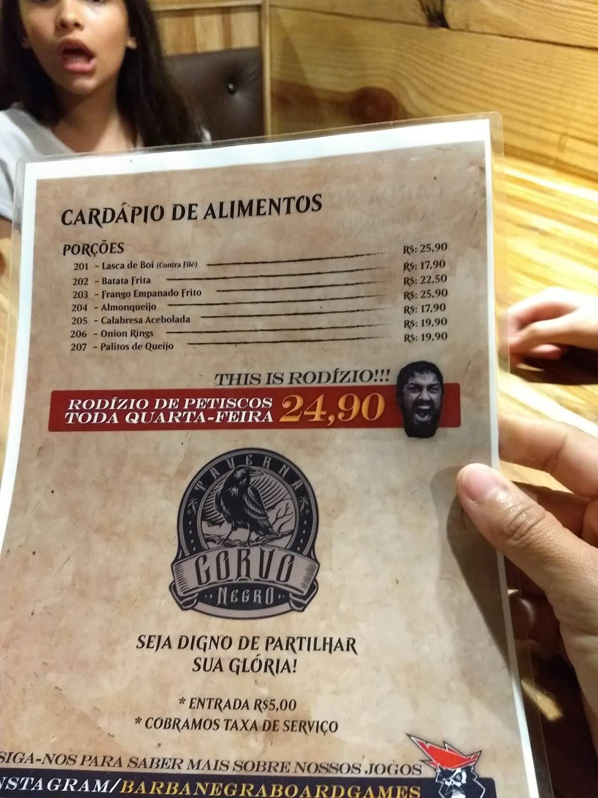 Menu em Taverna Corvo Negro pub & Bar, Cuiabá