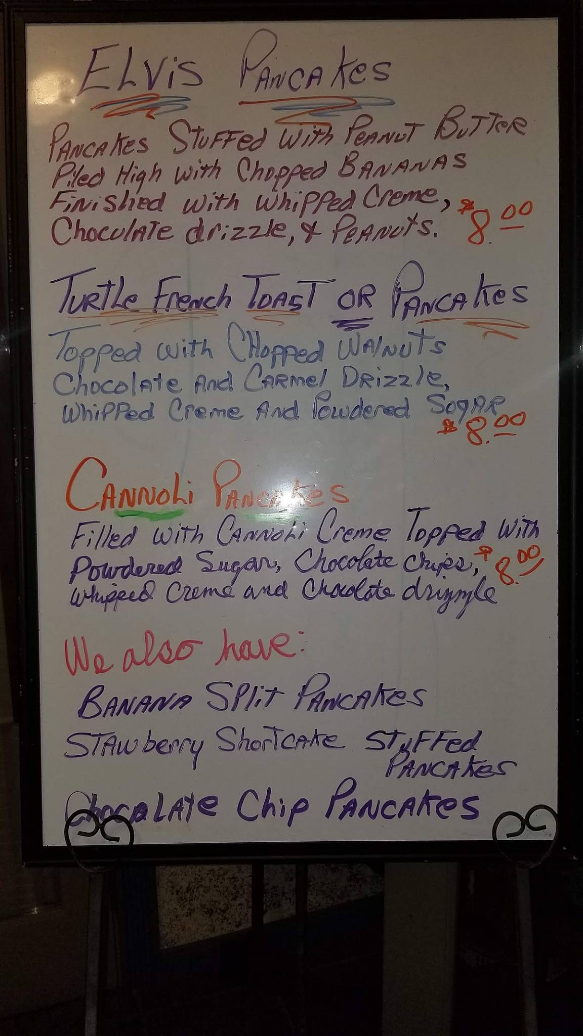 Menu at Dining Room at Sweet Tooth Cafe, Shamokin
