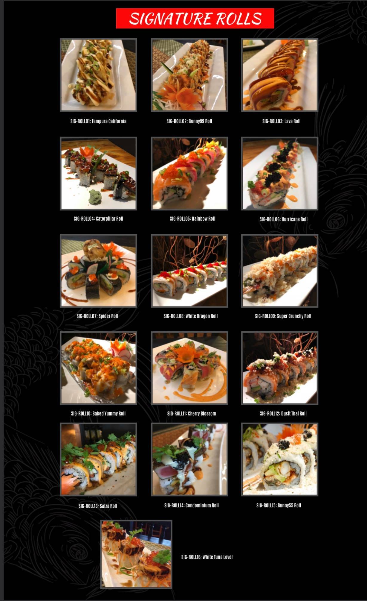 Menu at Dusit Thai Cuisine restaurant, Newport