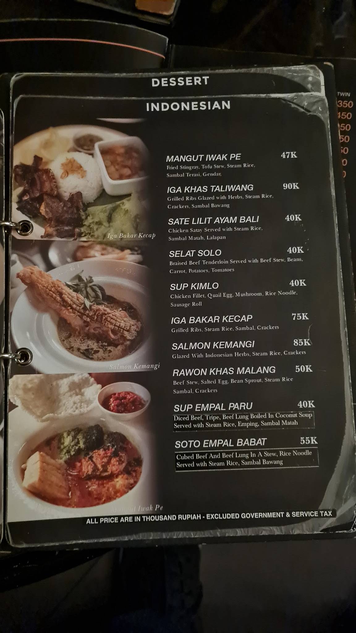 Menu at ESKALA Eatery Bar & Coffee, Minomartani