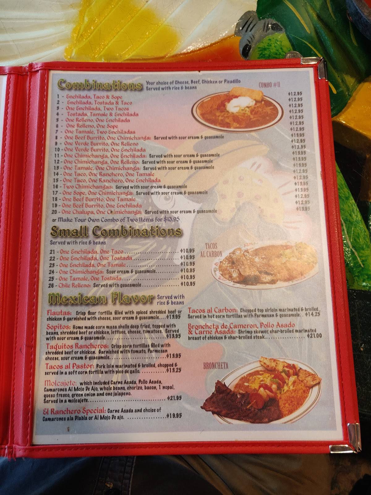 Menu at El Compadre Restaurant, Long Beach