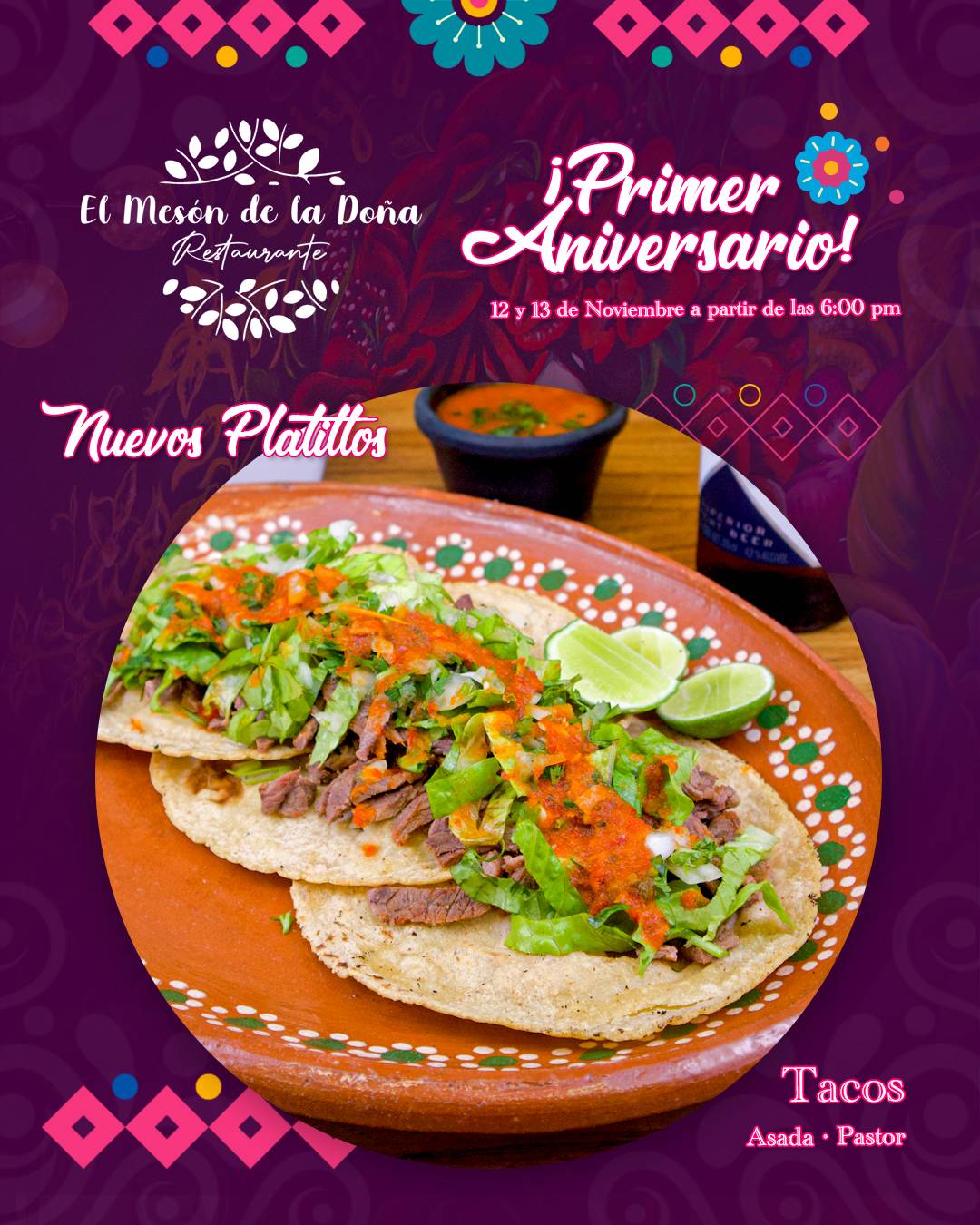 Carta de La Doña Restaurante, Durango
