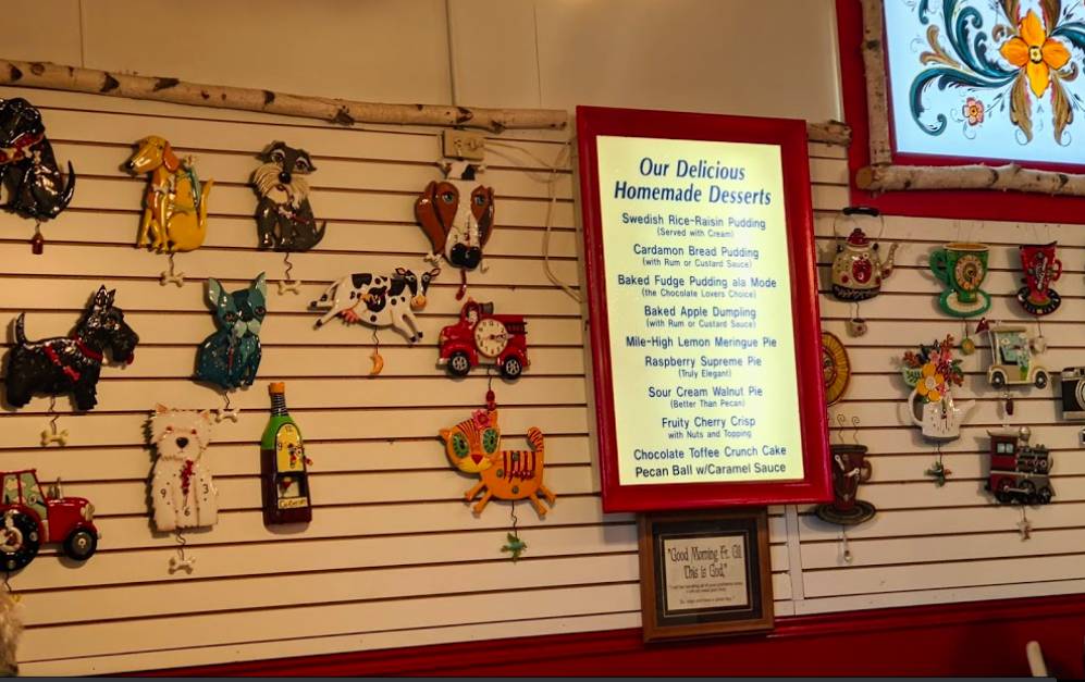 Menu at Swedish Pantry restaurant, Escanaba