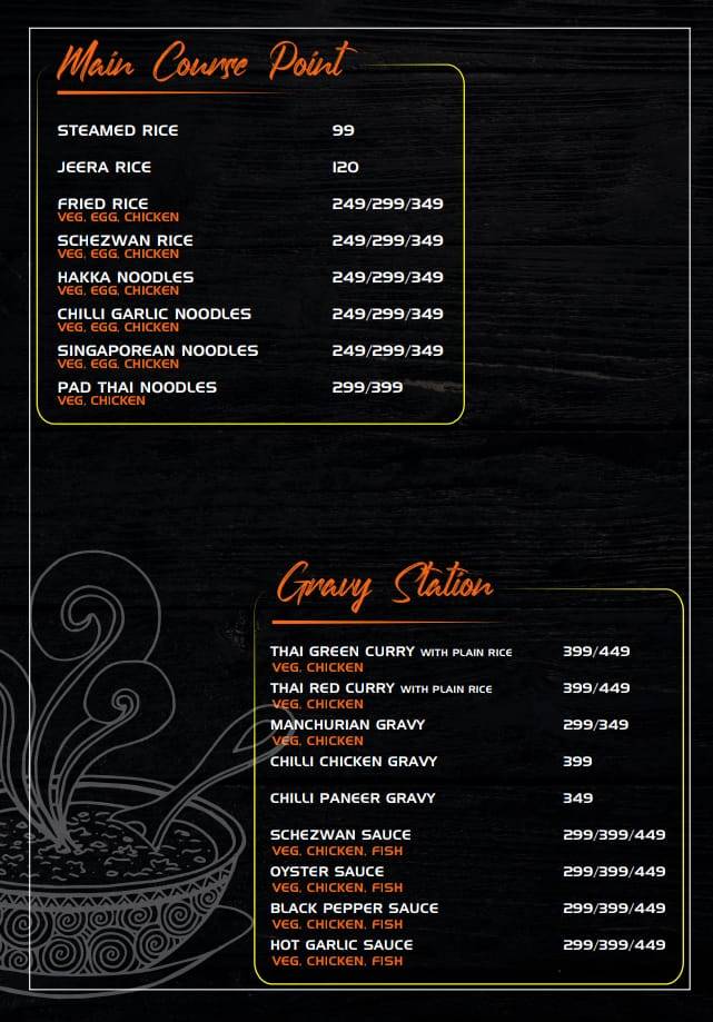 Menu at THE NOTEBOOK CAFE, Faridabad
