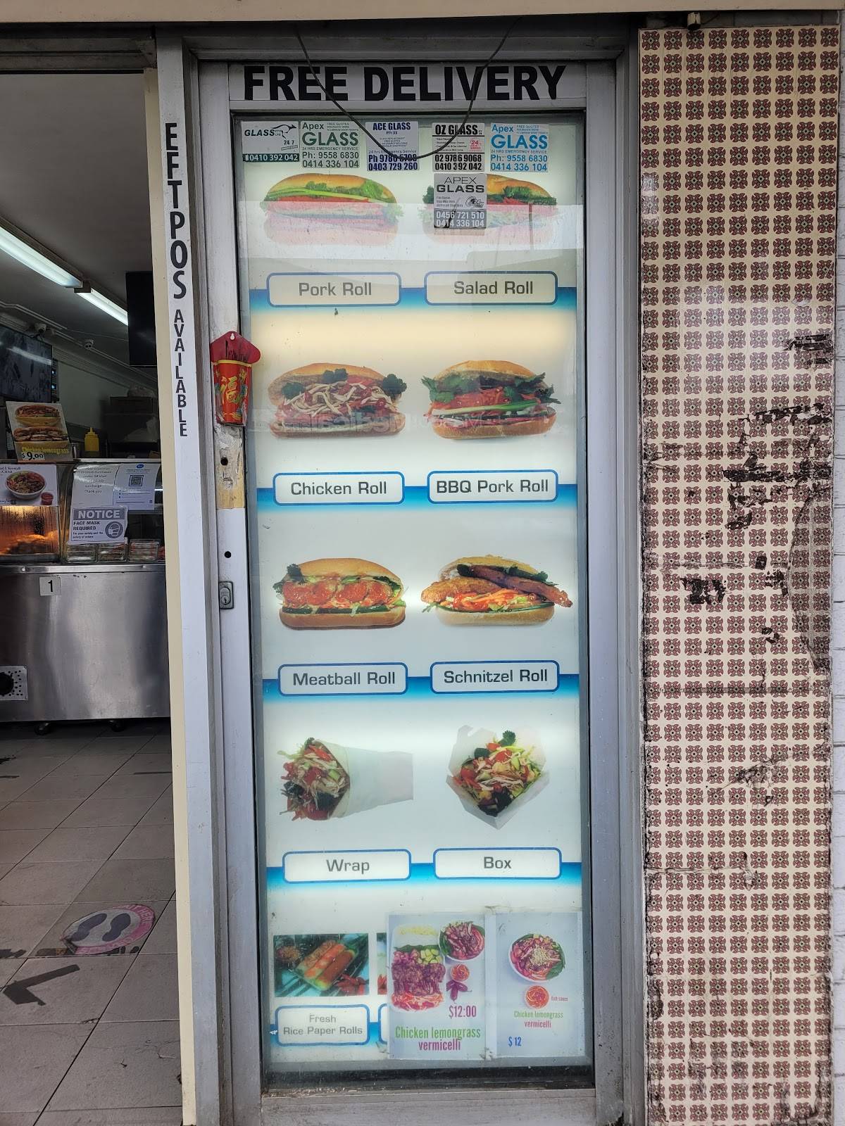 Menu at Hong Ha Bakery Mascot, Mascot