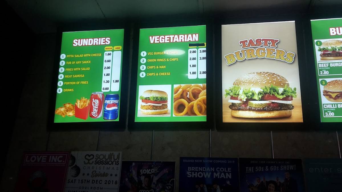 Menu at Refreshment Village fast food, Preston