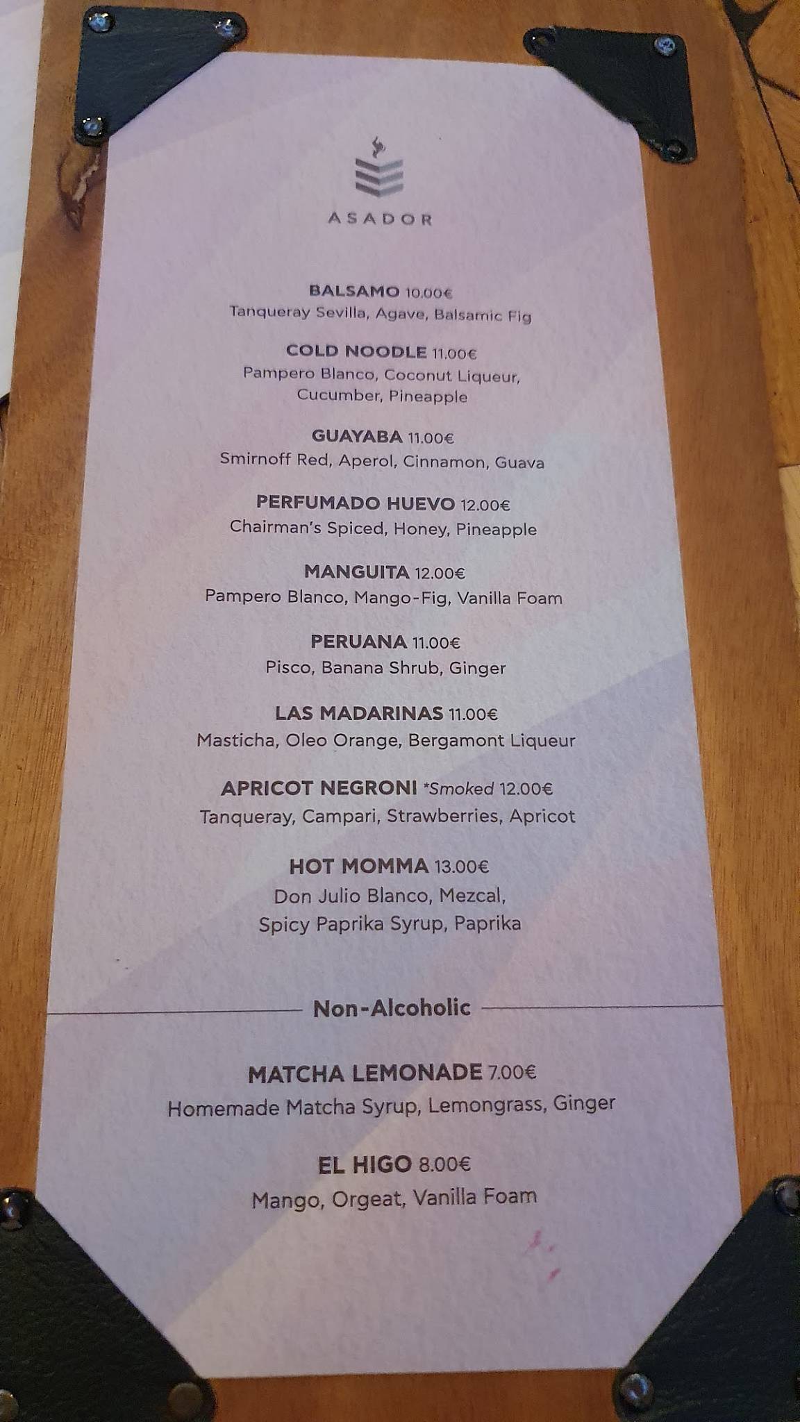 Menu at Feedέλ Asador, Glyfada