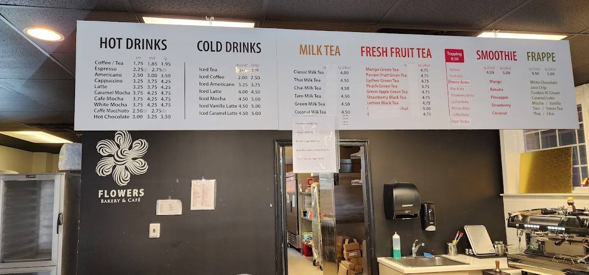 Menu at Flowers Bakery Cafe Laurel, Laurel