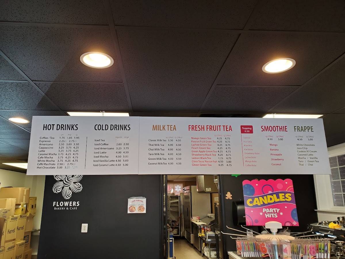 Menu at Flowers Bakery Cafe Laurel, Laurel