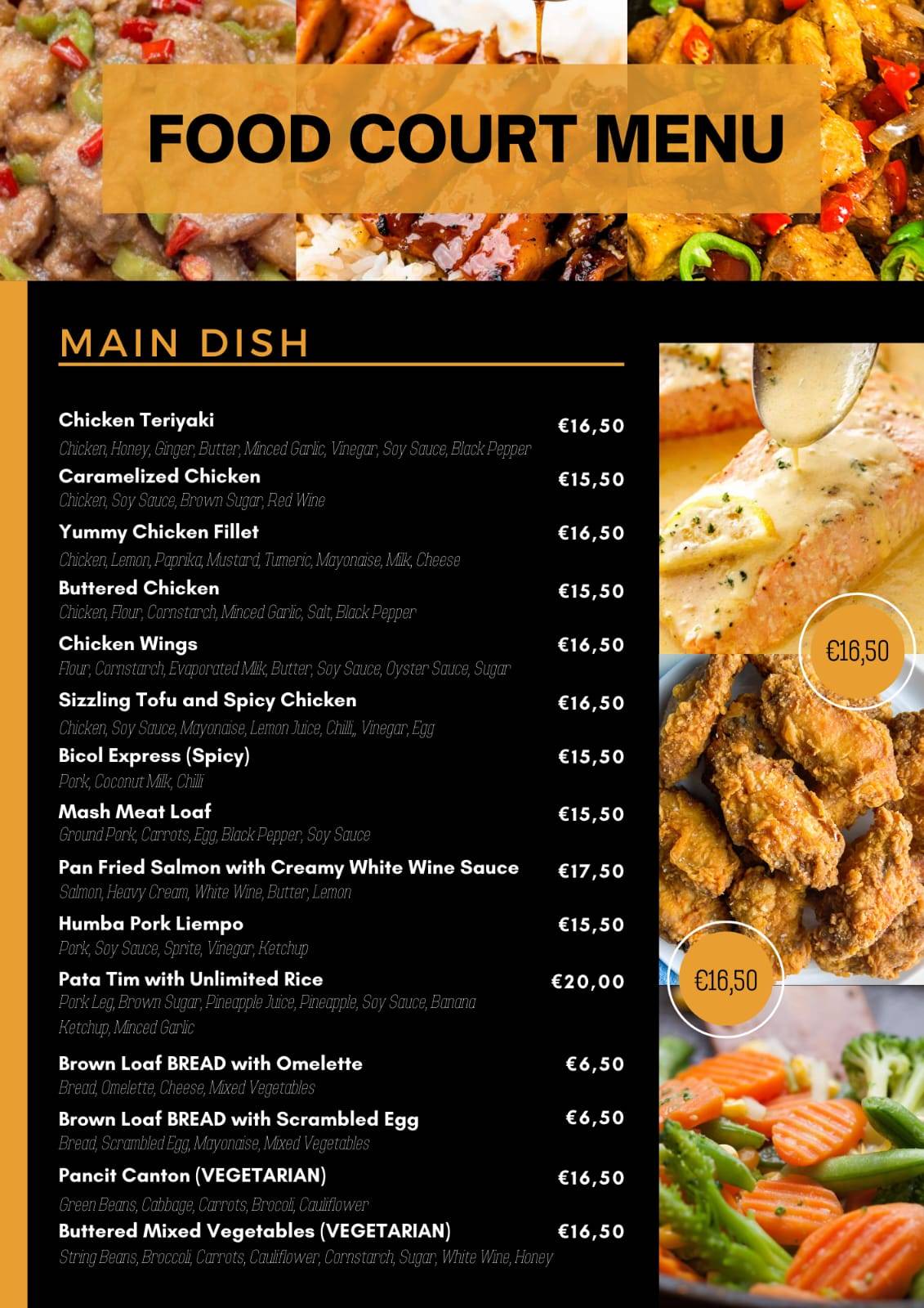 Carta de Food Court, Groninga