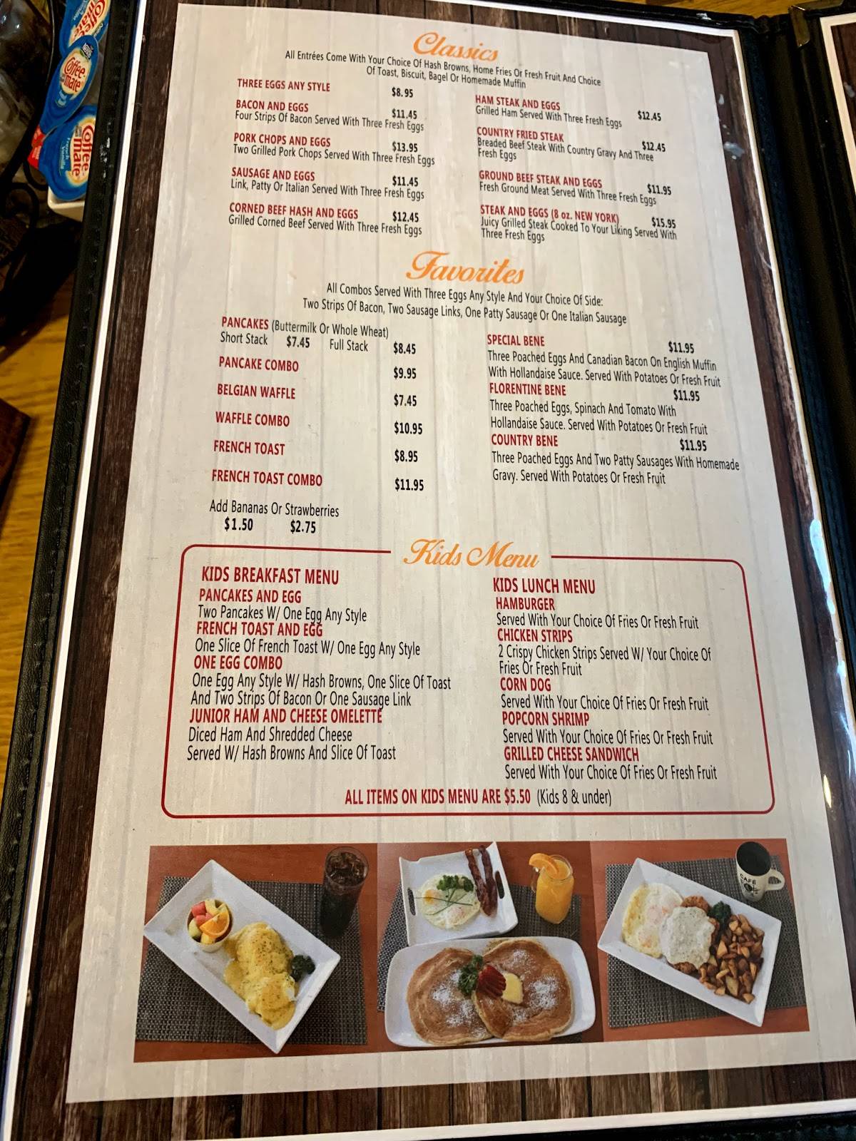 Menu at Franco's Flapjack Family Restaurant, Bonita