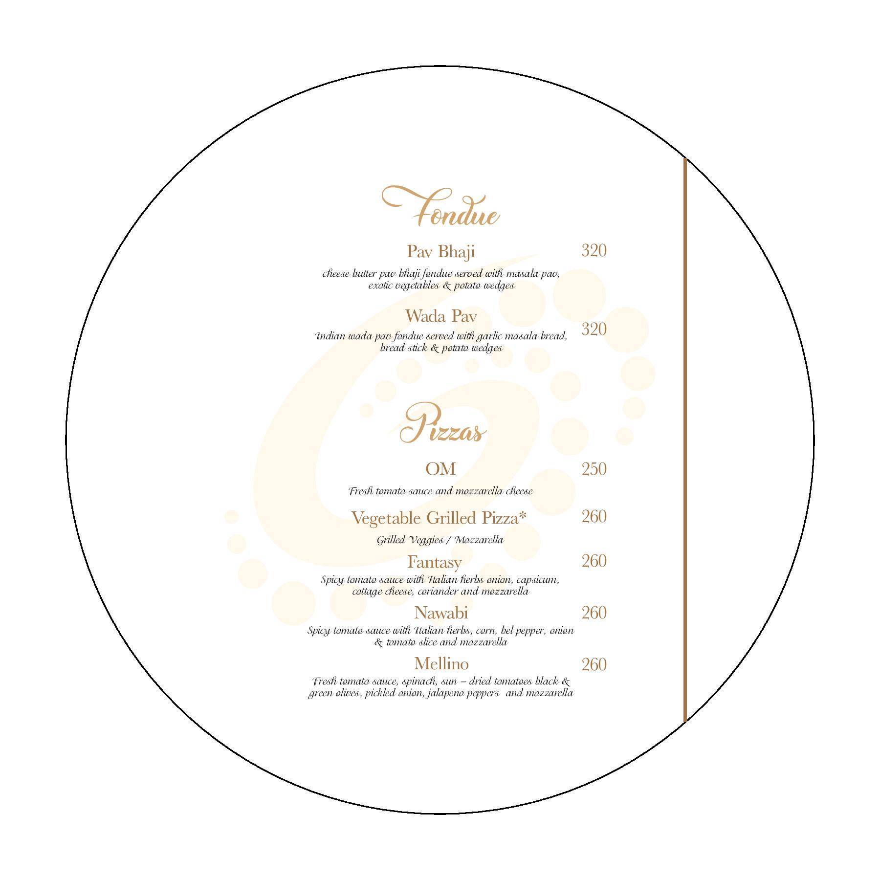 Menu at The Galaxy Revolving Restaurant, Surat