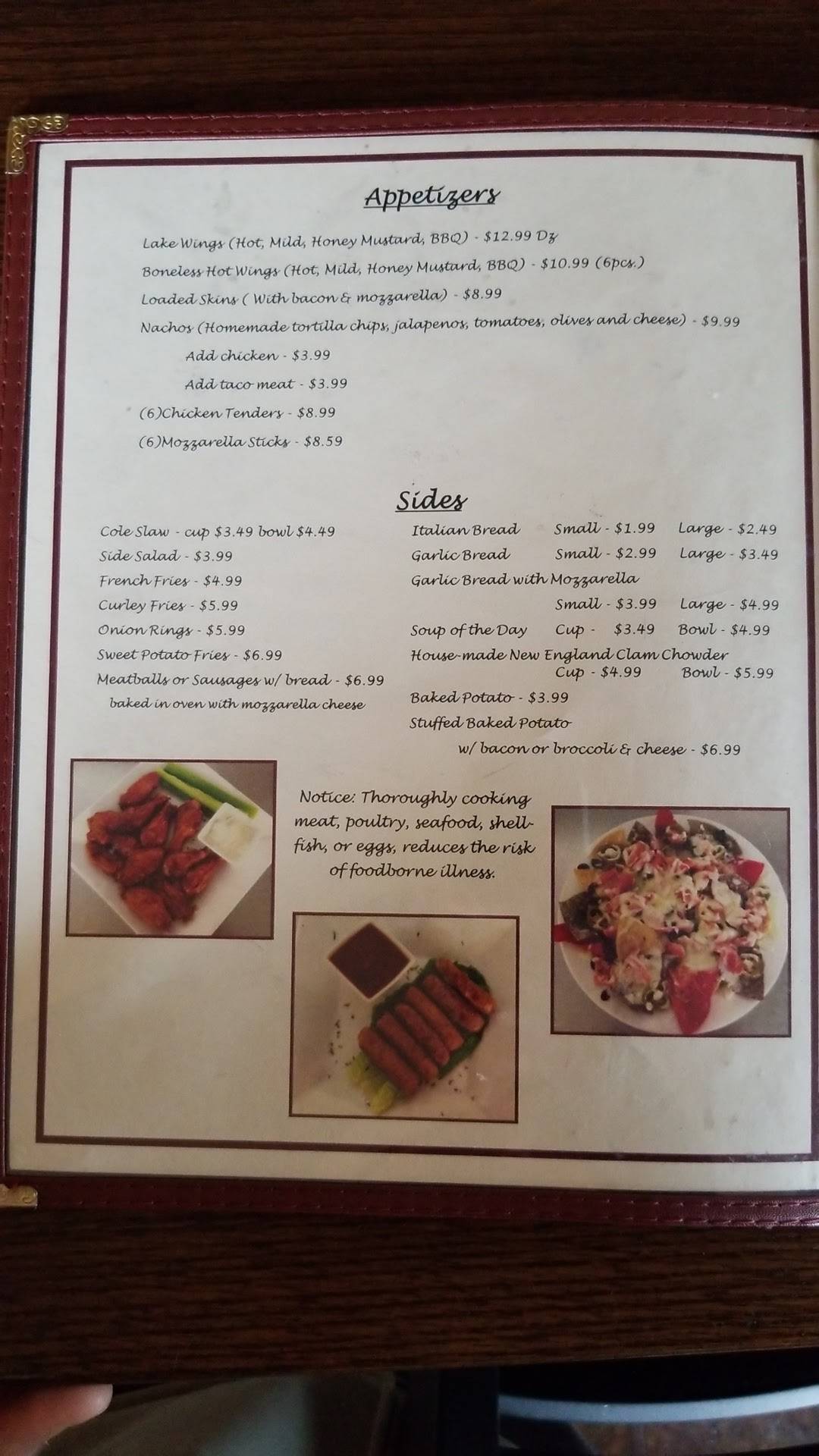 Menu at Georgia's Restaurant & Pizza, LLC, Hebron