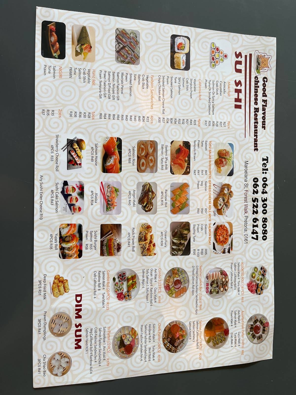 Carta de Good Flavour Chinese Restaurant, Pretoria