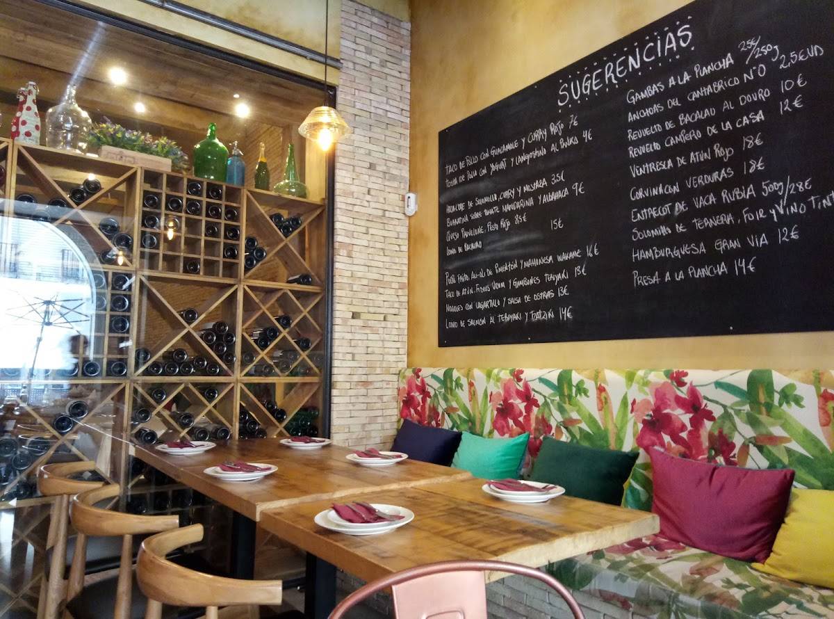 Carta de Restaurante Gran Vía Uno, Huelva