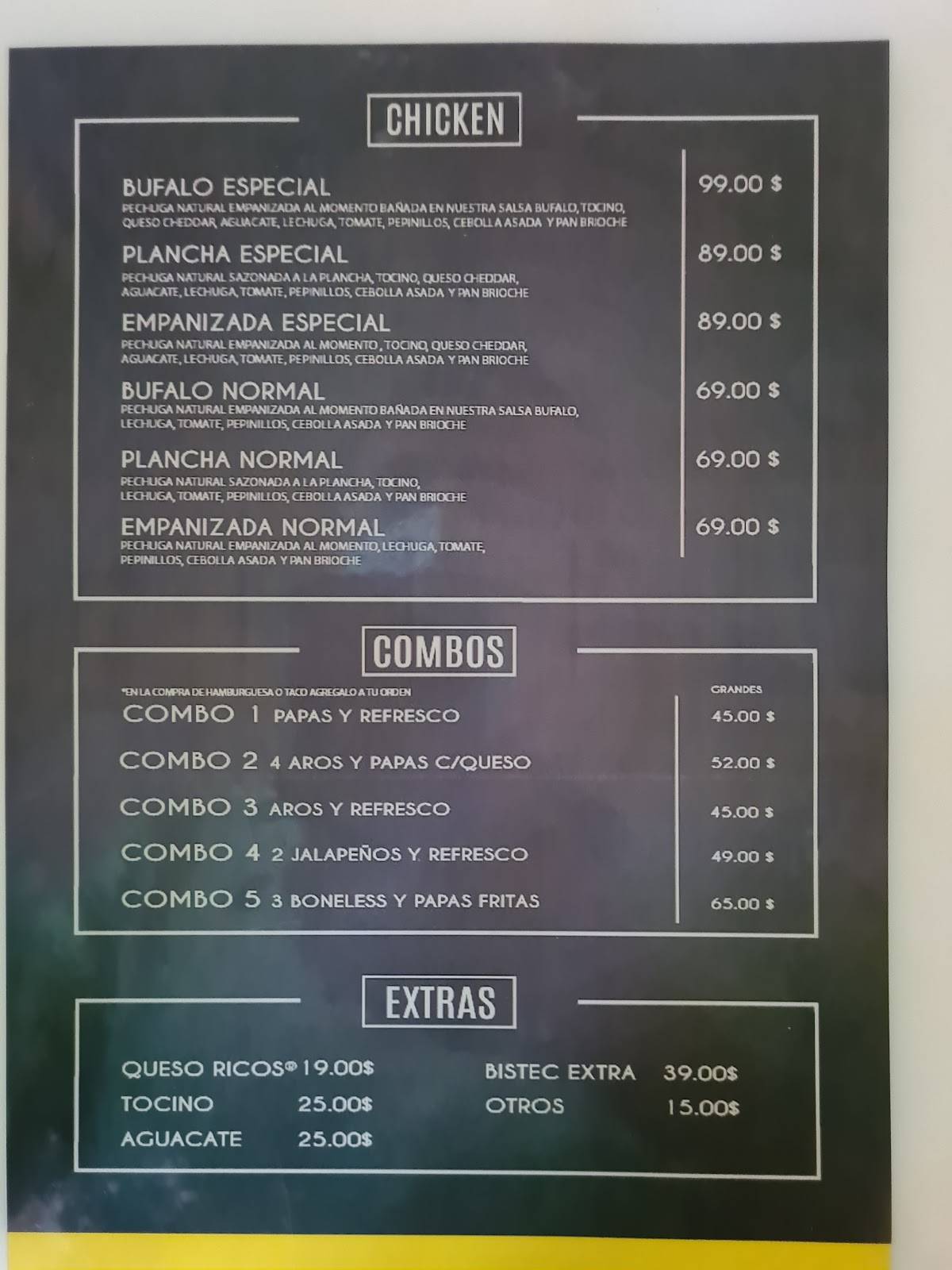 Carta del restaurante Gula Burger - Piedras Negras, Piedras Negras