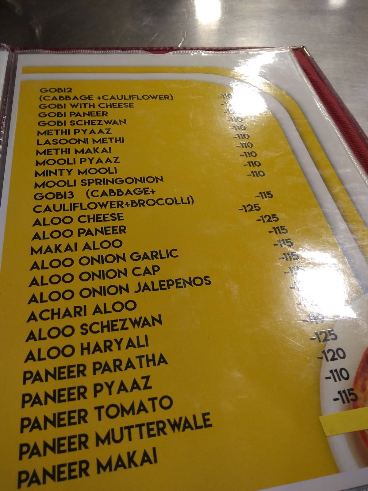 Menu at Hari Om Paratha House & Caterers, Thane, Shop No 22