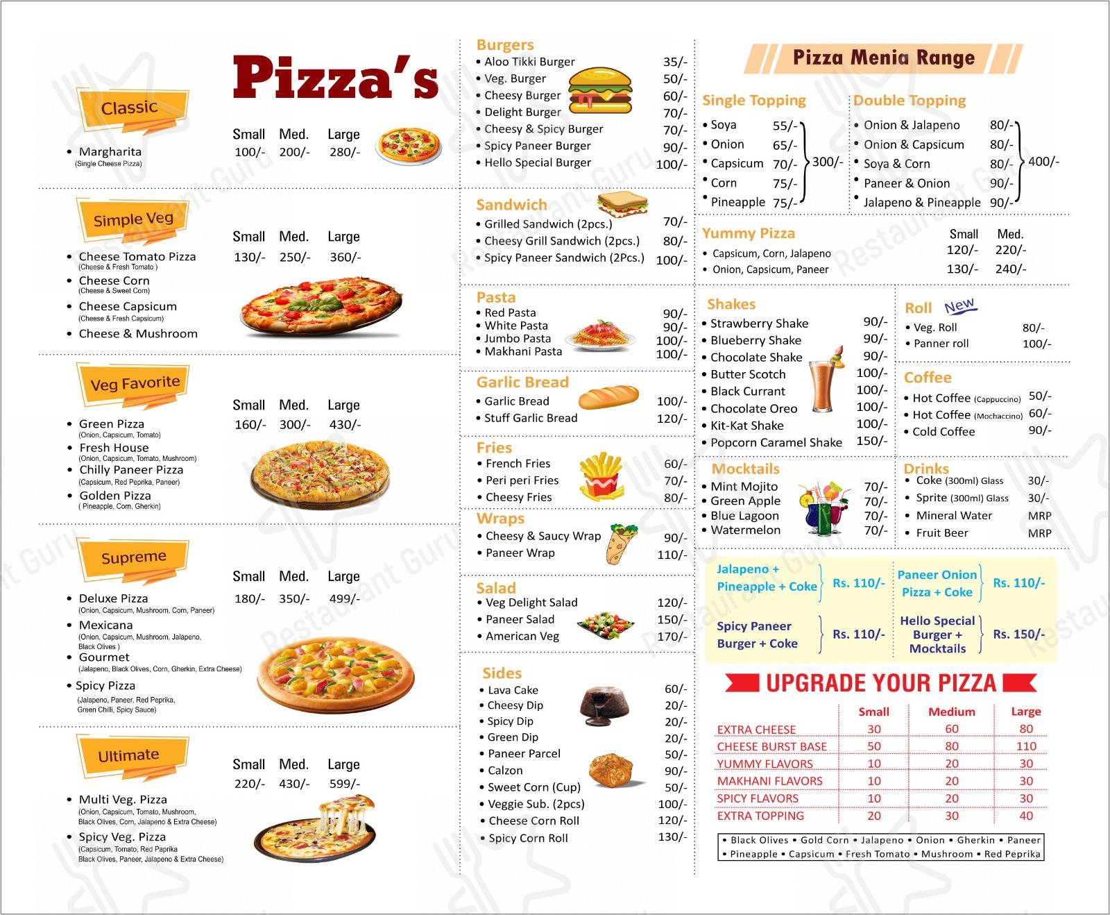Menu at Hello Food, Mansa