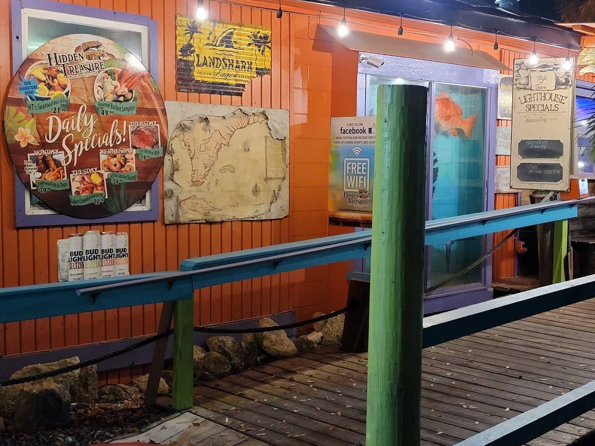 Menu at Hidden Treasure Rum Bar & Grill, Ponce Inlet
