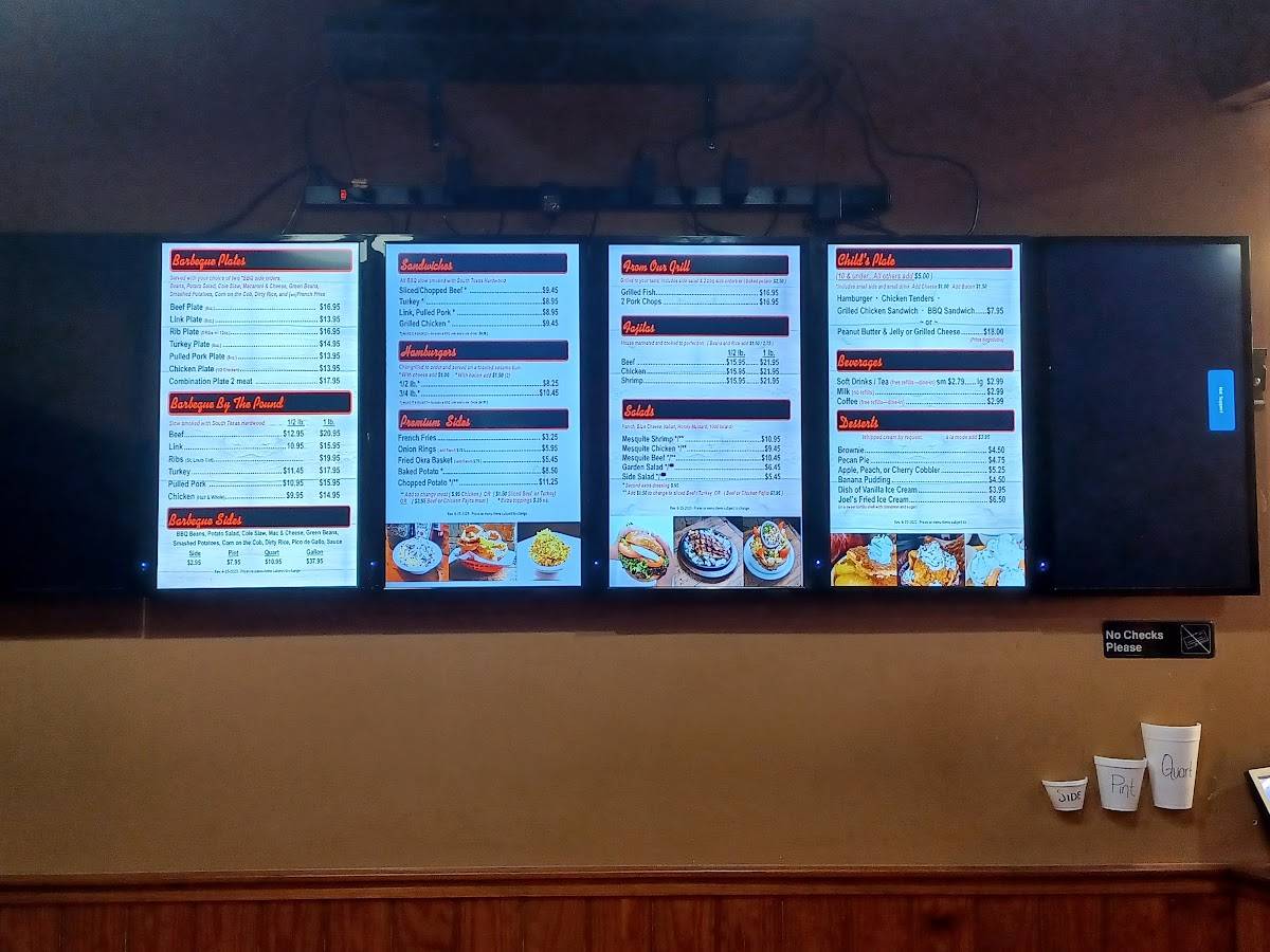 Menu at Valley Ranch Grill & Barbeque, Houston