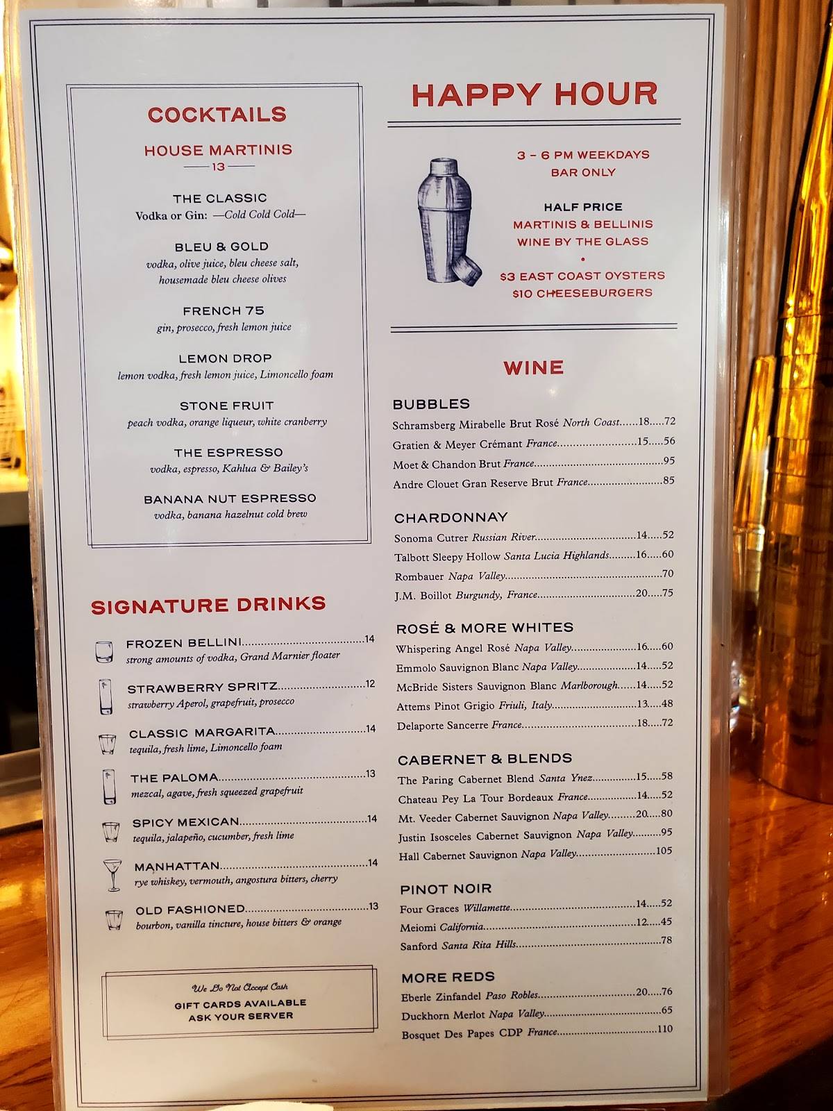 Menu at Hudson House restaurant, Addison, Belt Line Rd