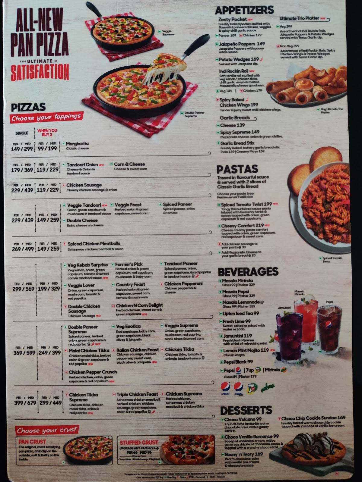 Menu at Pizza Hut, Hyderabad, 64